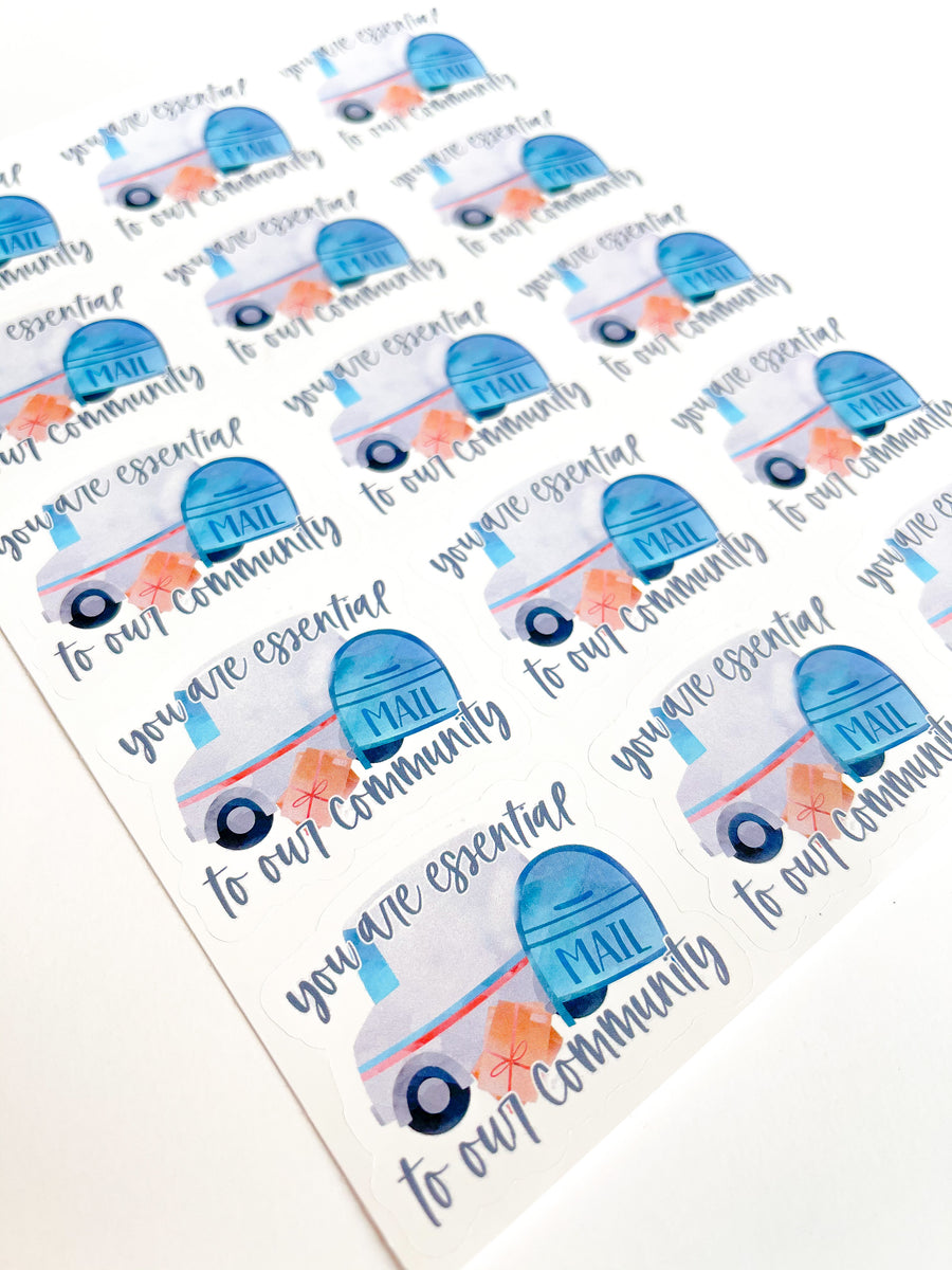 You Are Essential To Our Community, USPS Support - Sticker Sheet ...